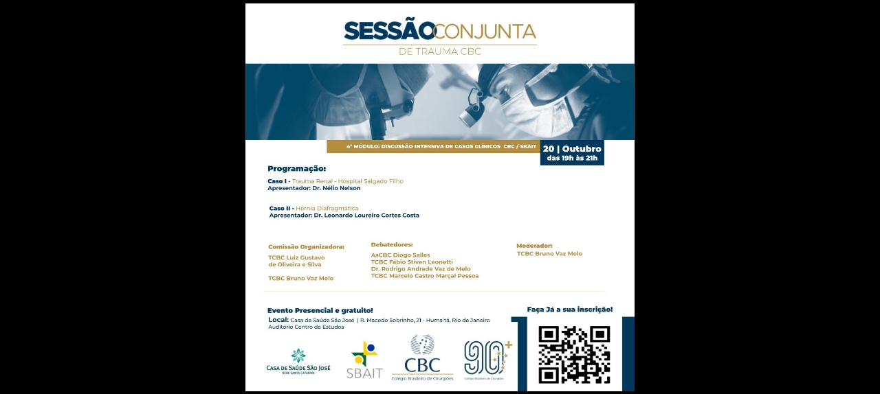 Sessão de Trauma Conjunta CBC / SBAIT