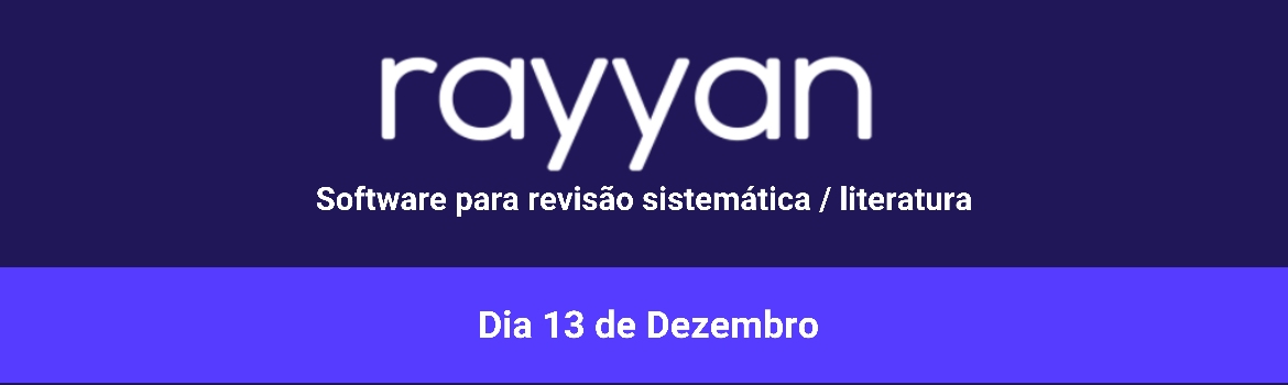Treinamento: Rayyan - software para revisão sistemática / literatura