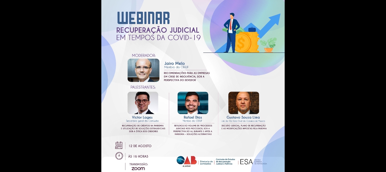 WEBNAR - RECUPERAÇÃO JUDICIAL EM TEMPOS DE COVID 19